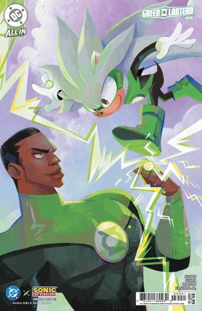 Green Lantern #35 Cover E Crystal Kung DC X Sonic Card Stock Variant ...